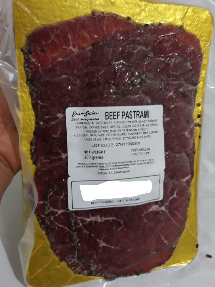 Euroswiss BEEF PASTRAMI 200G – PalawanOnline.ph