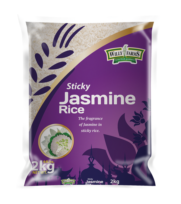 Willy Farms Sticky Jasmine Rice 2kg – PalawanOnline.ph