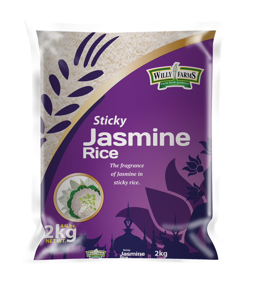 Willy Farms Sticky Jasmine Rice 2kg – PalawanOnline.ph