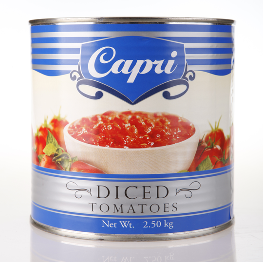 Capri DICED Canned Tomatoes 2,500g – PalawanOnline.ph